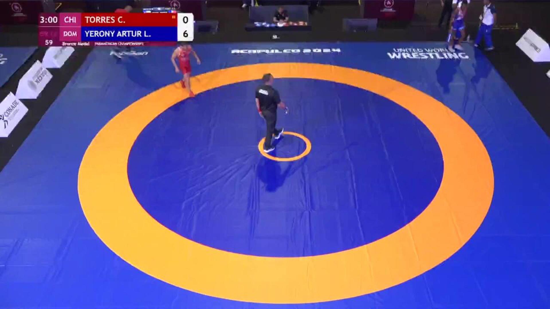 Cristobal Alonso TORRES NUNEZ (CHI) vs. Liria Carreras YERONY ARTURO ...