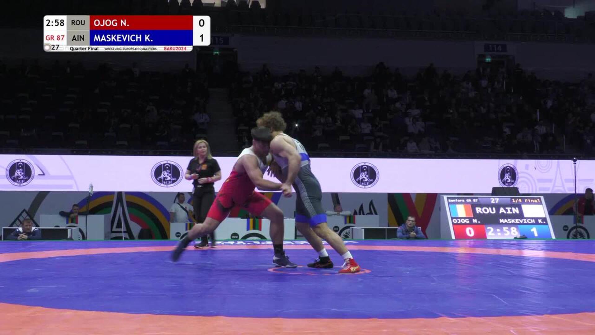 Nicu samuel OJOG (ROU) vs. Kiryl MASKEVICH (AIN) | 2024 Seniors ...