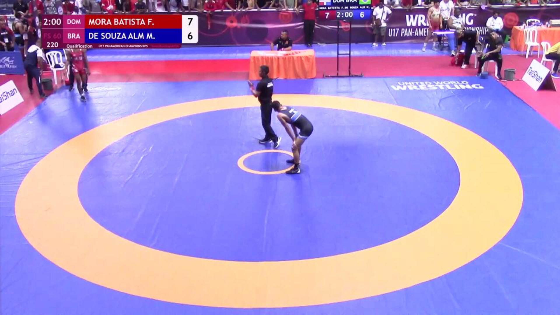Franly Rafael MORA BATISTA (DOM) vs. Maik Ibson DE SOUZA ALMEIDA (BRA ...