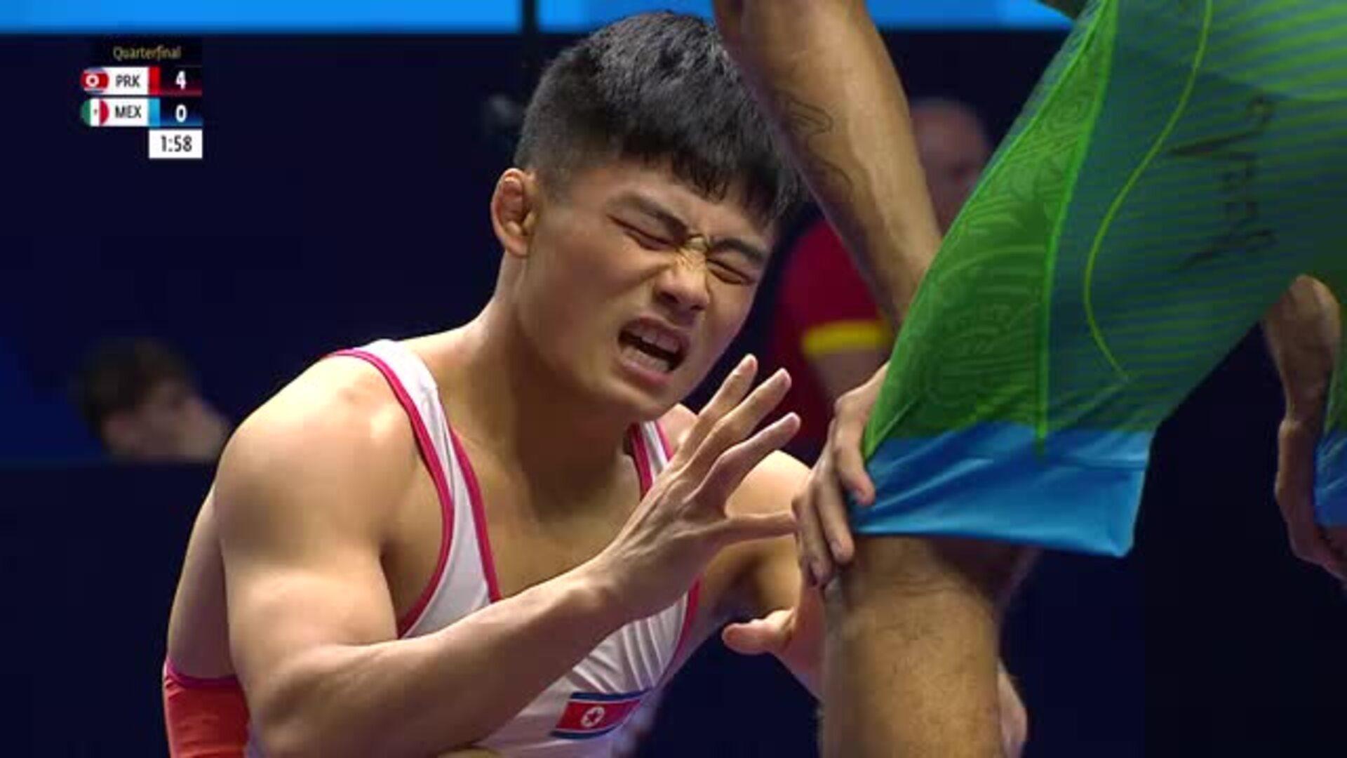 Chongsong HAN (PRK) vs. Roman Guillermo BRAVO YOUNG (MEX) | WORLD ...