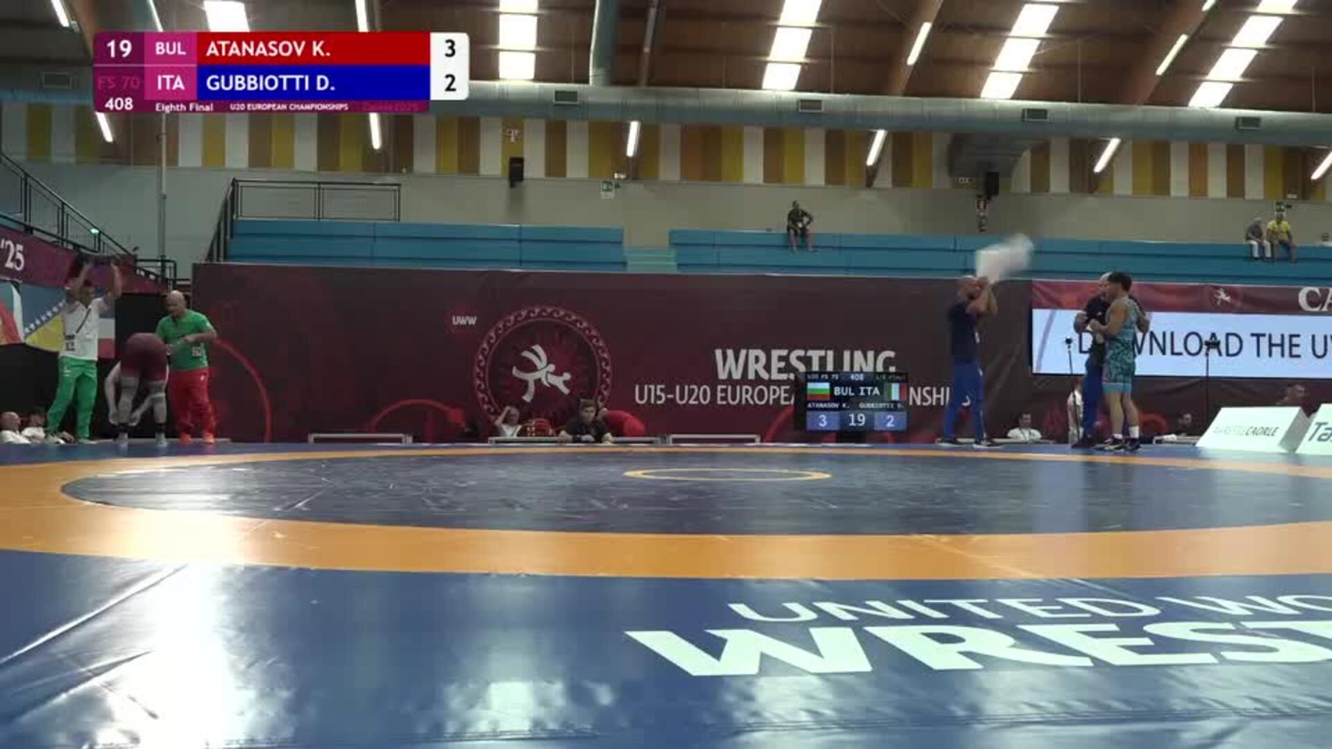 Kaloyan Atanasov ATANASOV (BUL) vs. Daniele GUBBIOTTI (ITA) | U20 ...