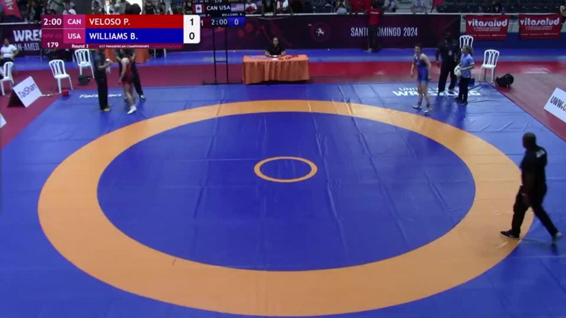 Paige Rhyan VELOSO (CAN) vs. Bella Juarez WILLIAMS (USA) | U17 ...