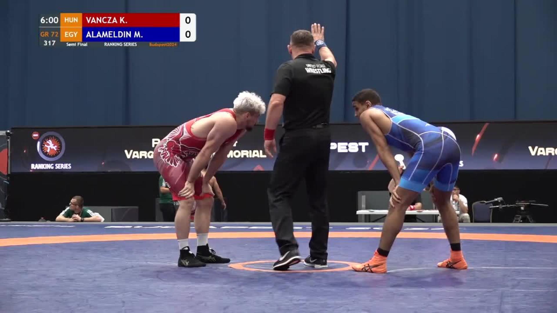 Krisztian Istvan VANCZA (HUN) vs. Moustafa Hussein Fathy ALAMELDIN (EGY ...