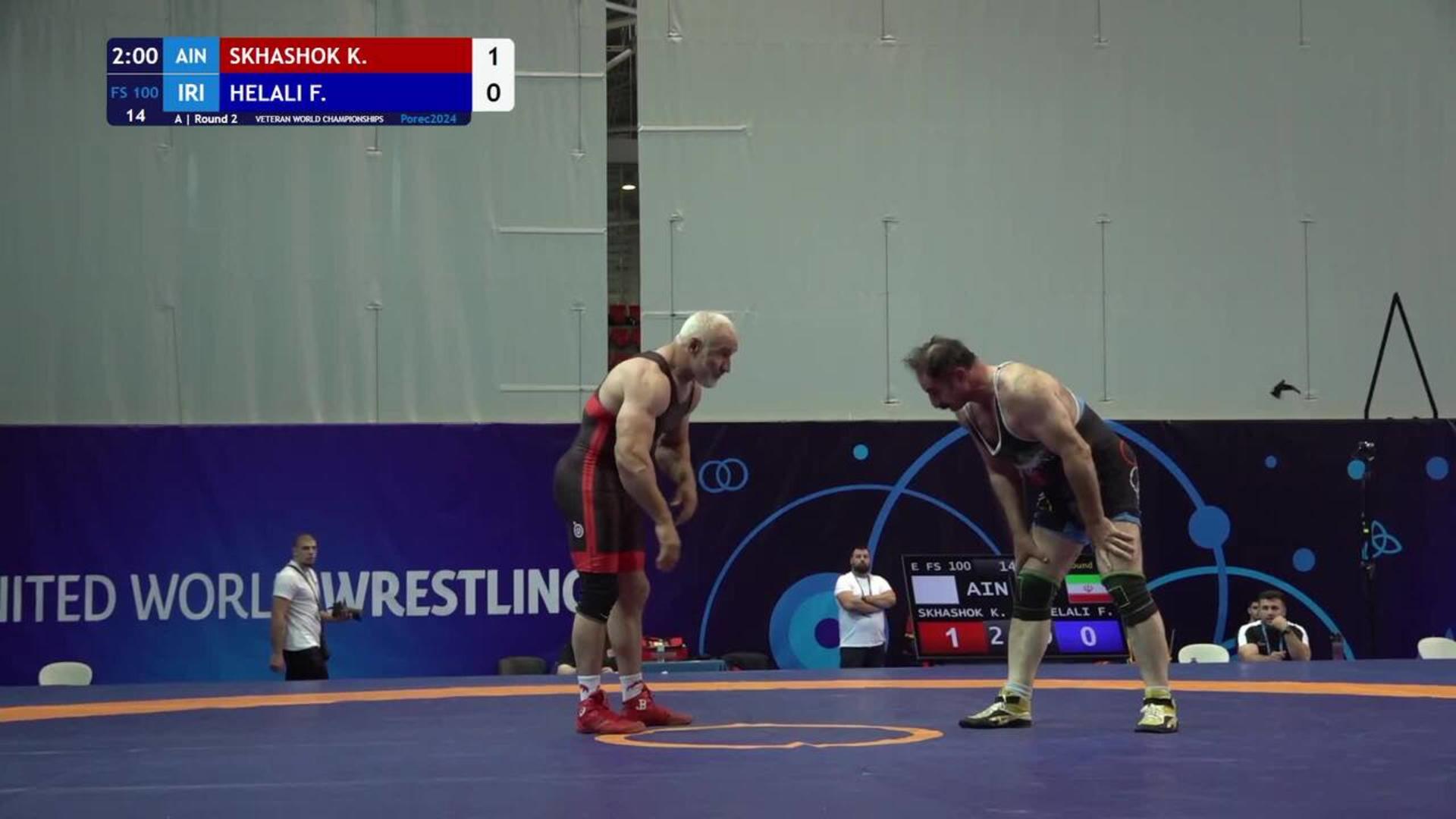 Kim SKHASHOK (AIN) vs. Farzad Hossein HELALI (IRI) | VETERAN WORLD ...