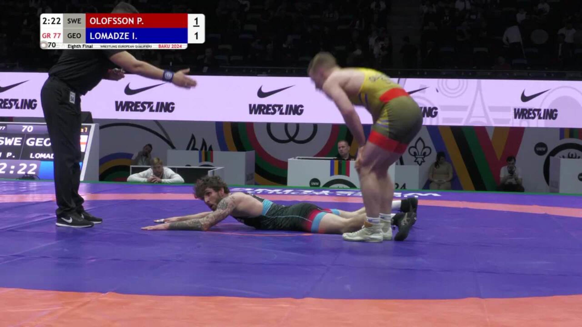 Per Albin OLOFSSON (SWE) vs. Iuri LOMADZE (GEO) | Wrestling European ...
