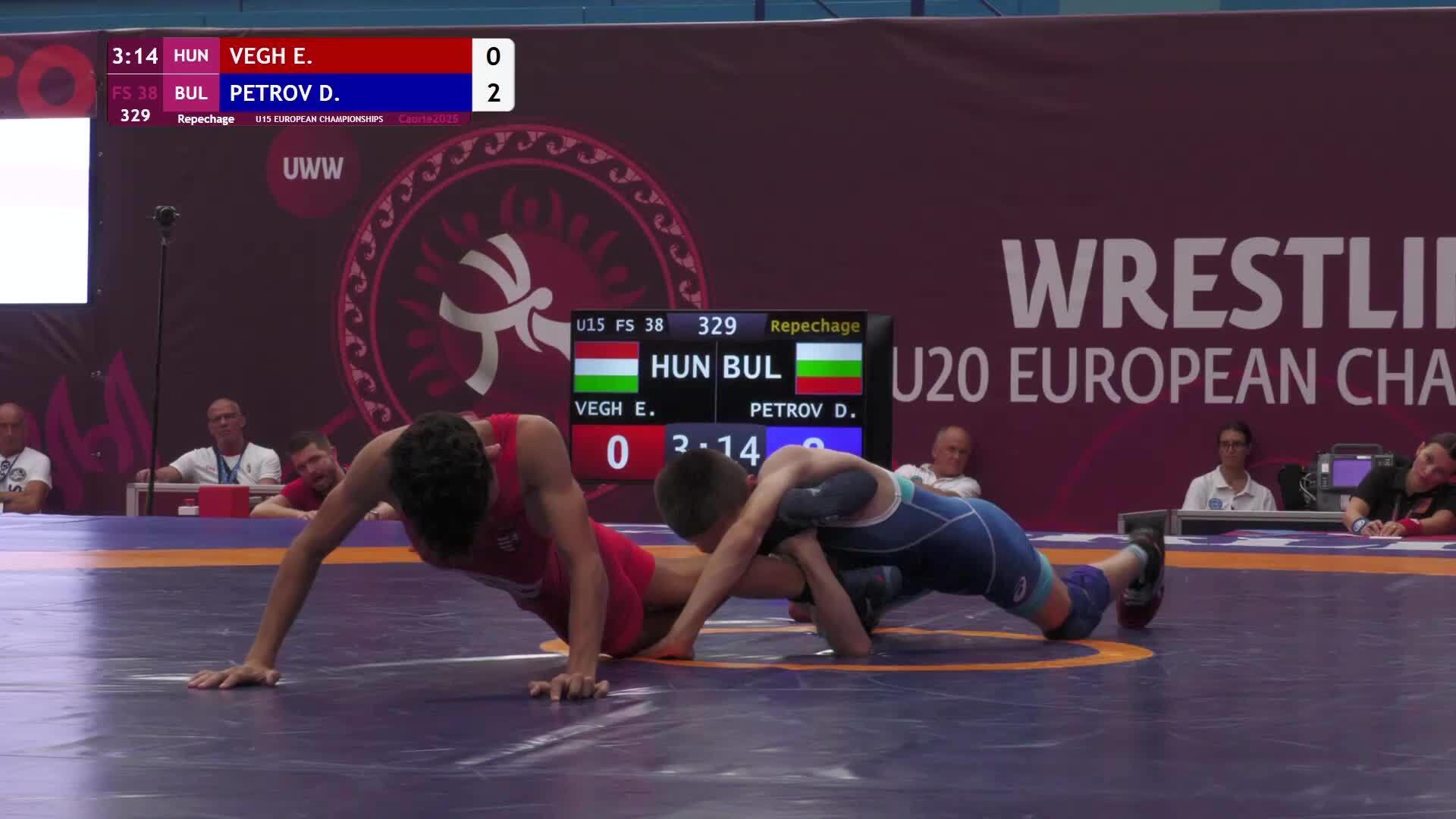 Elian VEGH (HUN) vs. David Plamenov PETROV (BUL) | U15 EUROPEAN ...