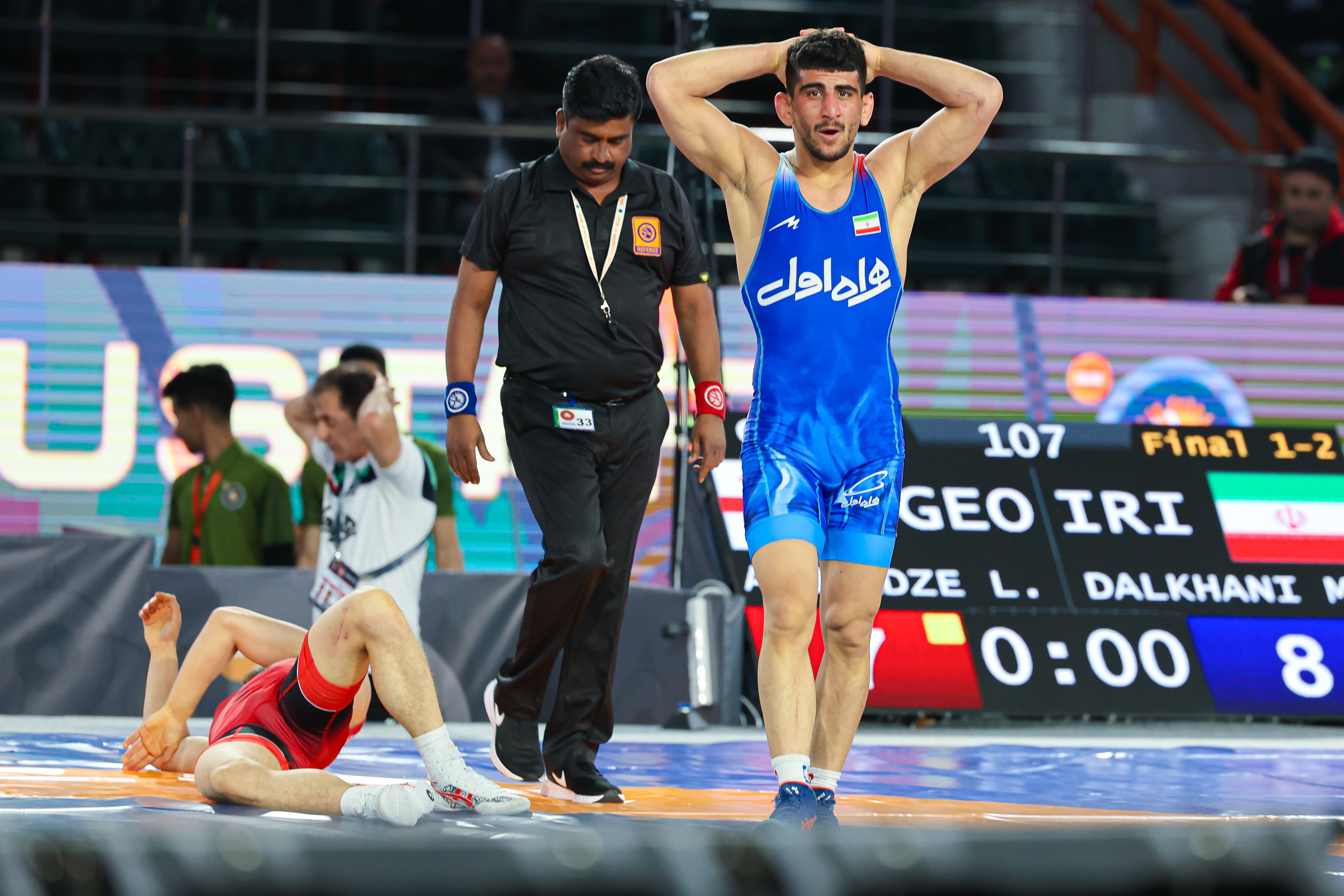 Meysam DALKHANI (IRI) won the gold at 63kg in Alexandria, his first ...