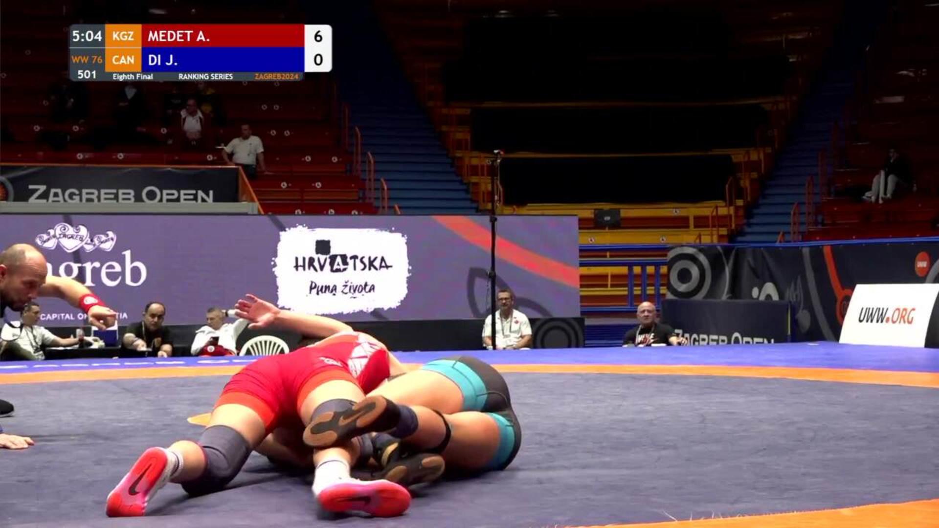 Aiperi MEDET KYZY (KGZ) vs. Justina Renay DI STASIO (CAN) | Seniors Ranking Series 2024 | Eighth ...