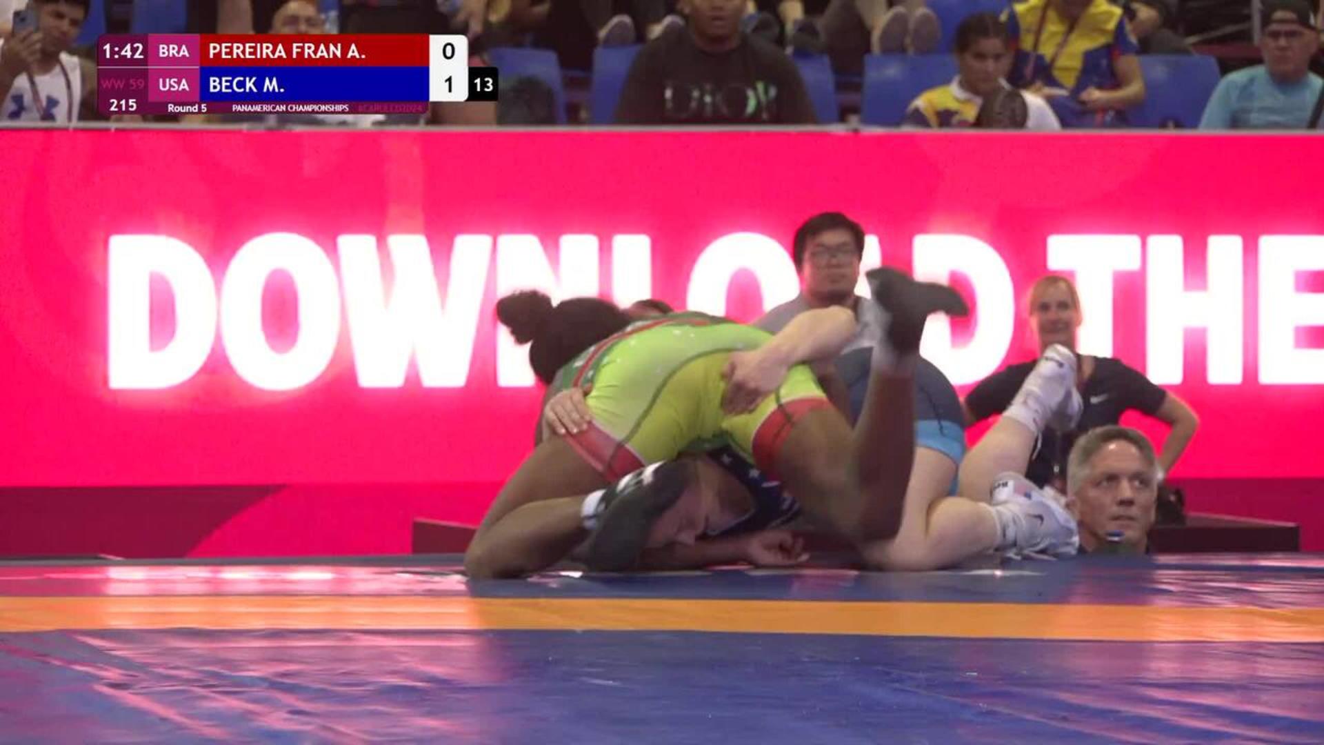 Ana Luiza PEREIRA FRANCA (BRA) vs. Michaela Hope BECK (USA) | Seniors ...