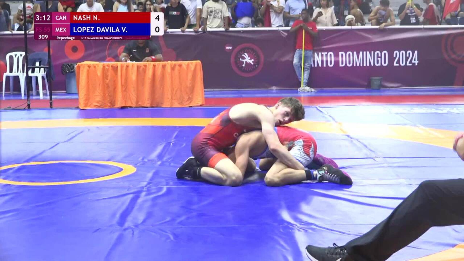 Nathan Gordon NASH (CAN) vs. Victor Ricardo LOPEZ DAVILA (MEX) | U17 ...