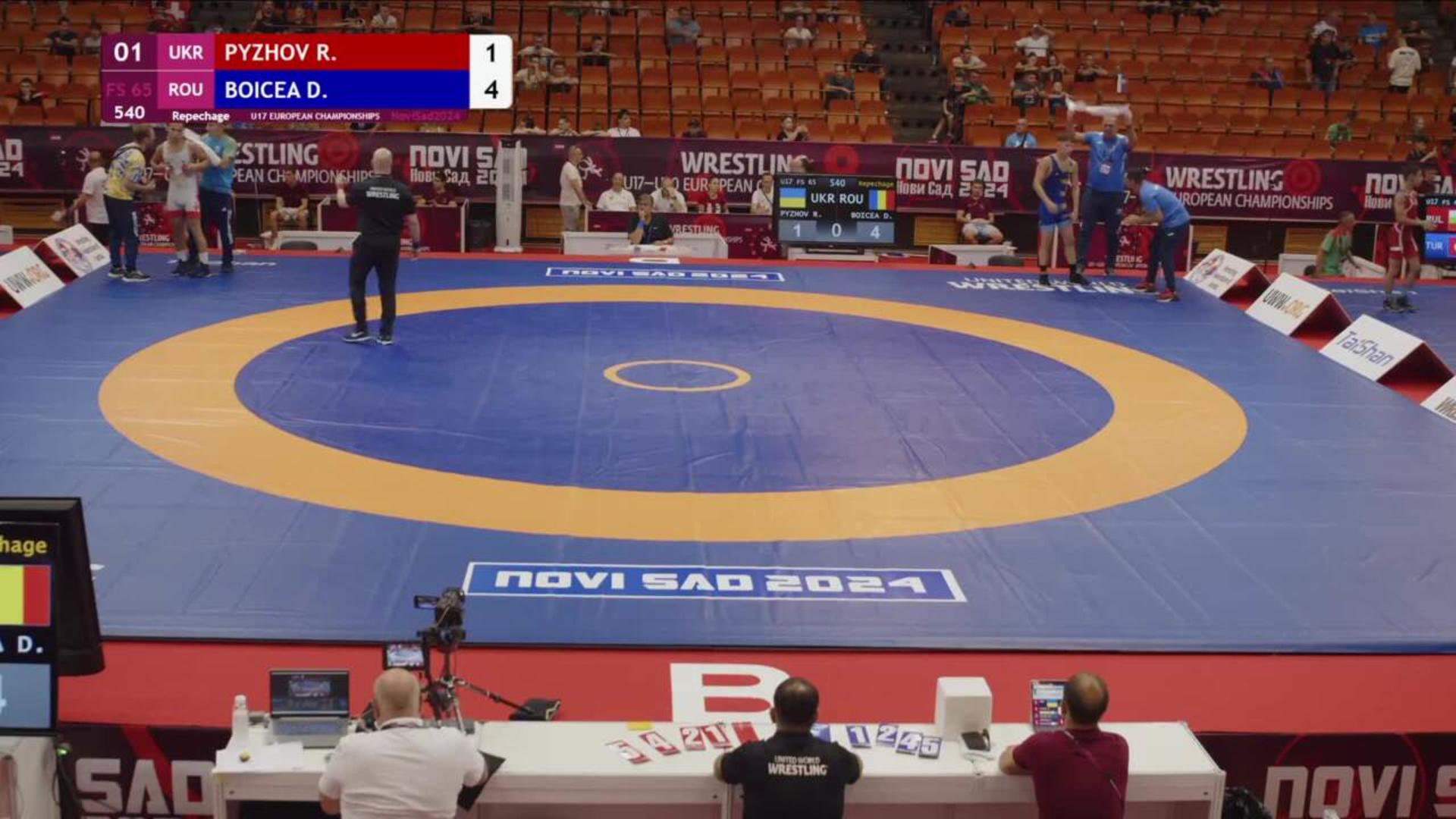 Roman PYZHOV (UKR) vs. David Stefan BOICEA (ROU) | U17 EUROPEAN ...