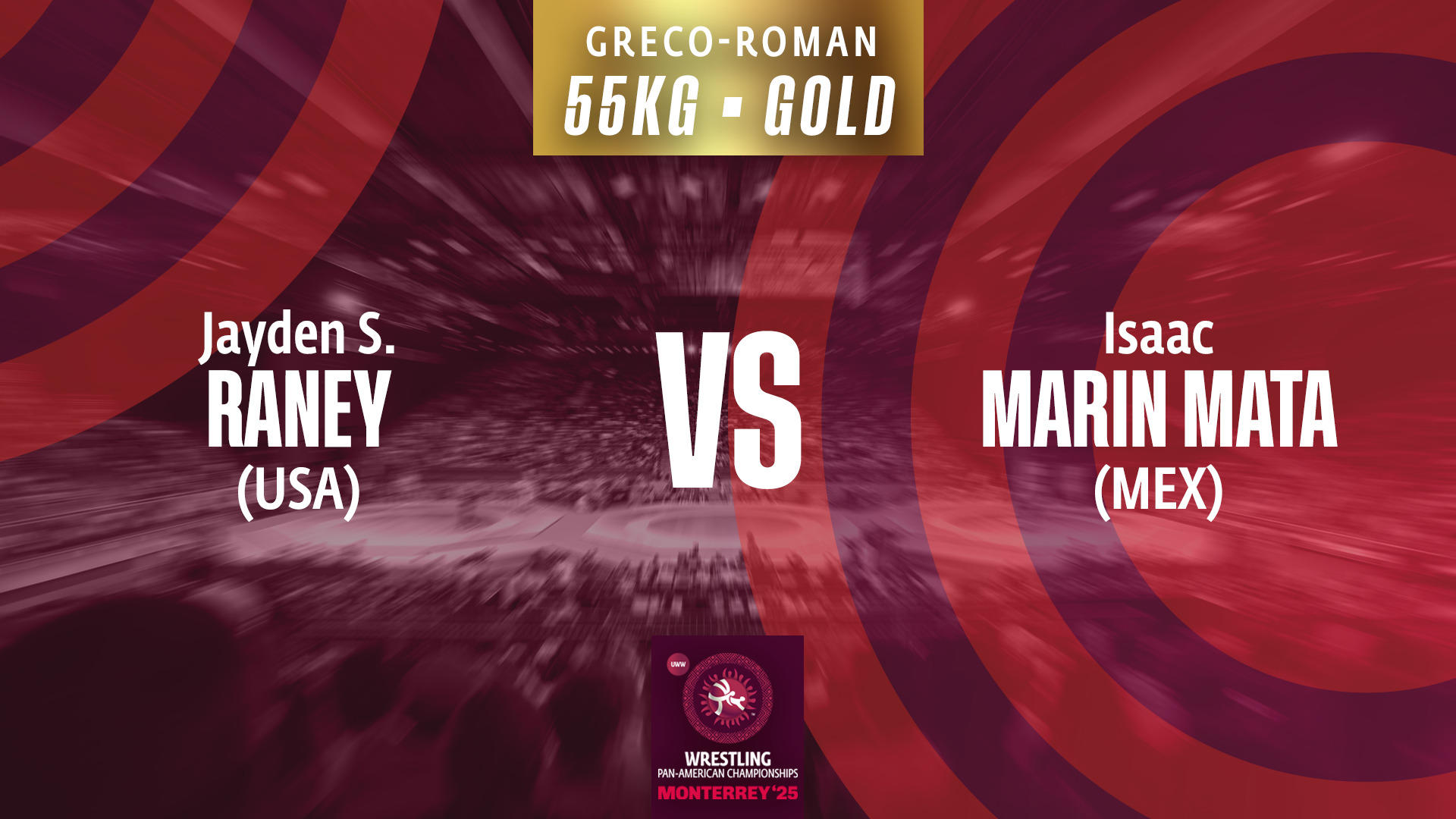 Jayden Scott RANEY (USA) vs. Isaac MARIN MATA (MEX) | PANAMERICAN ...