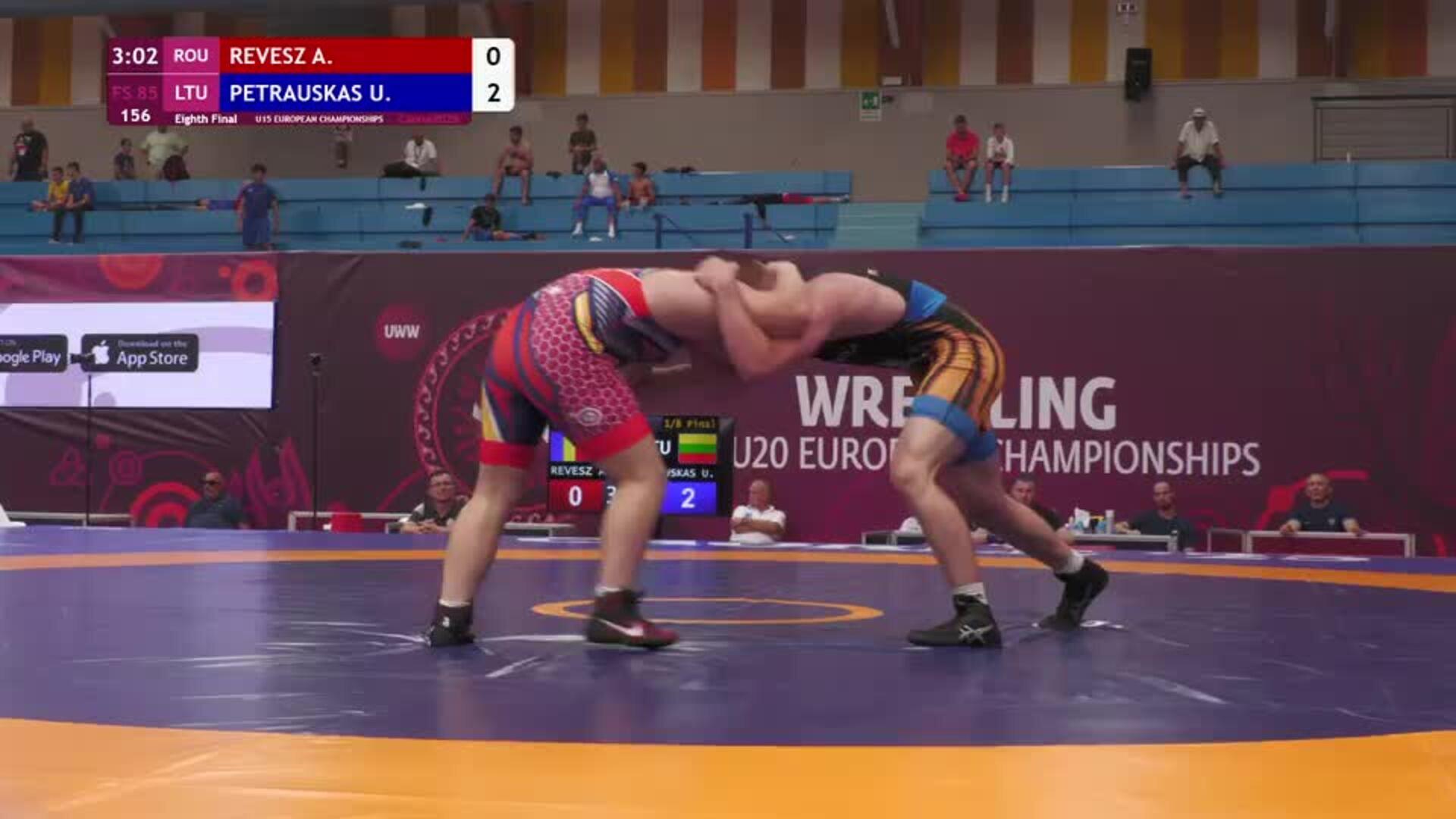 Alexander REVESZ (ROU) vs. Ugnius PETRAUSKAS (LTU) | U15 EUROPEAN ...