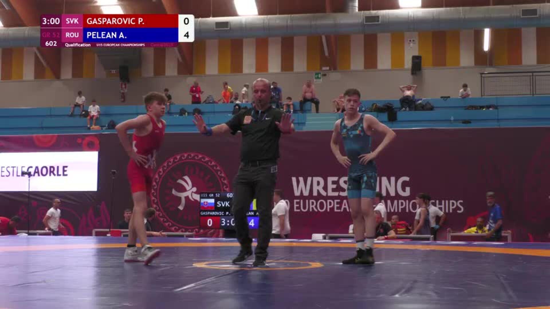 Peter GASPAROVIC (SVK) vs. Andrei PELEAN (ROU) | U15 EUROPEAN ...