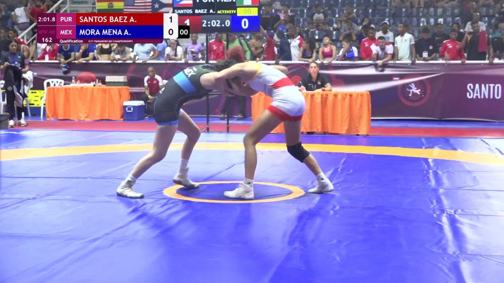 Aneishka Nicole SANTOS BAEZ (PUR) vs. Ana Isabella MORA MENA (MEX ...