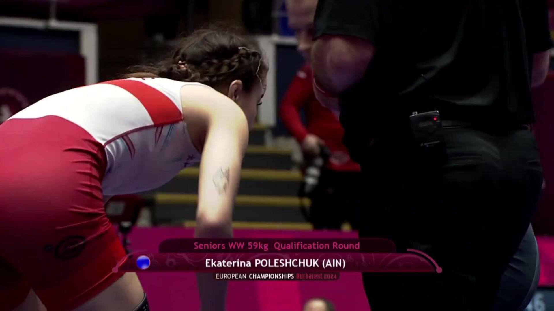 Kelsey BARNES (GBR) vs. Ekaterina POLESHCHUK (AIN) | 2024 Seniors European Championships ...