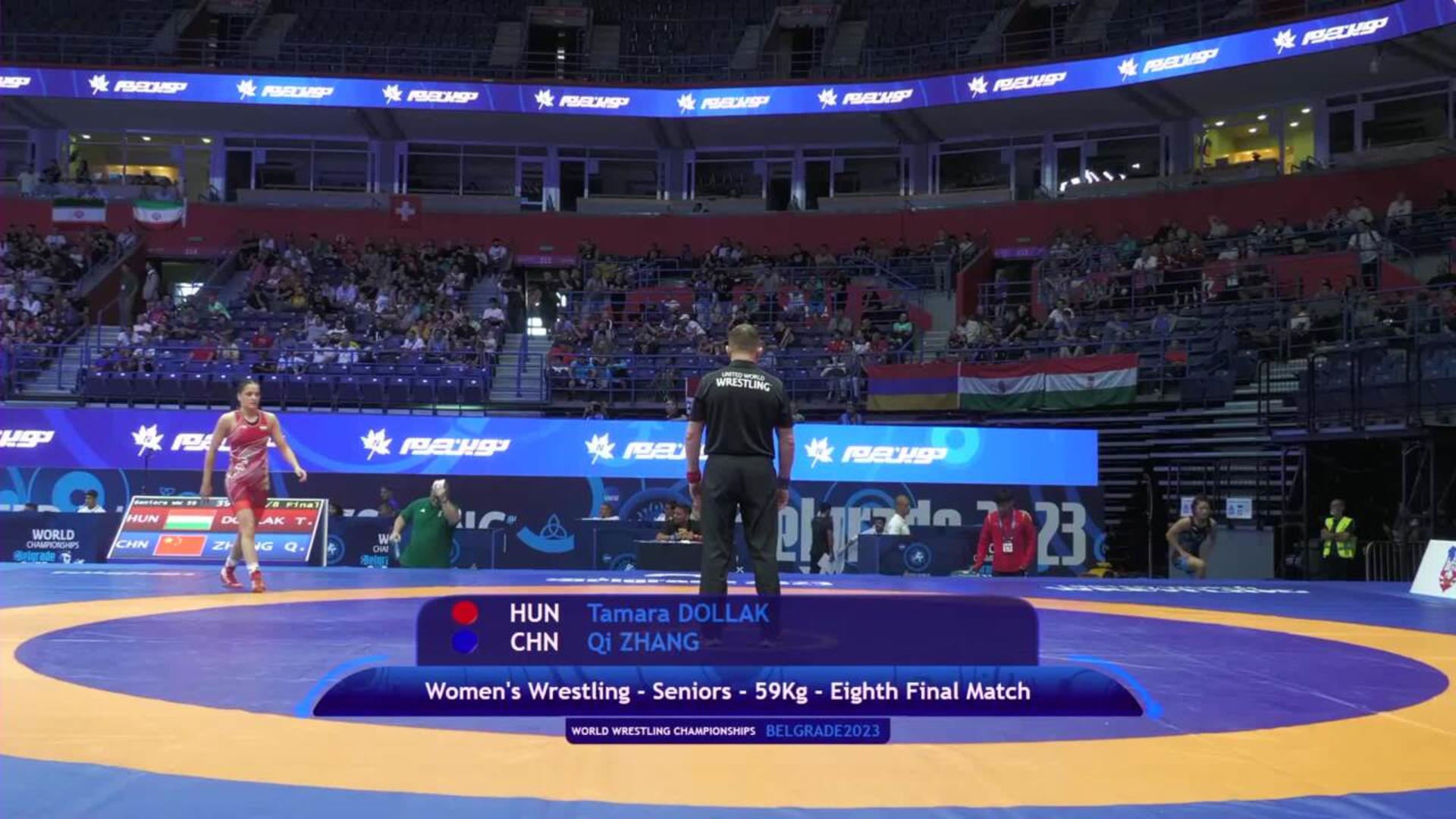 Tamara DOLLAK (HUN) vs. Qi ZHANG (CHN) | Seniors World Championships ...