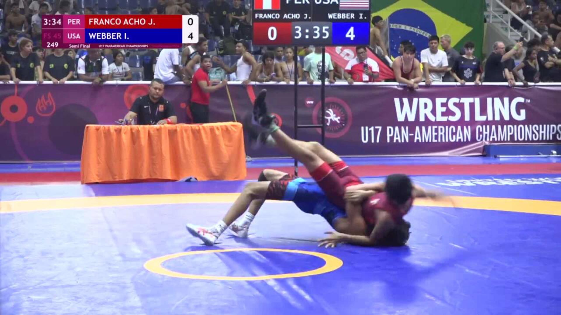 Jan Claude Luis FRANCO ACHO (PER) vs. Isaiah Loc WEBBER (USA) | U17 ...