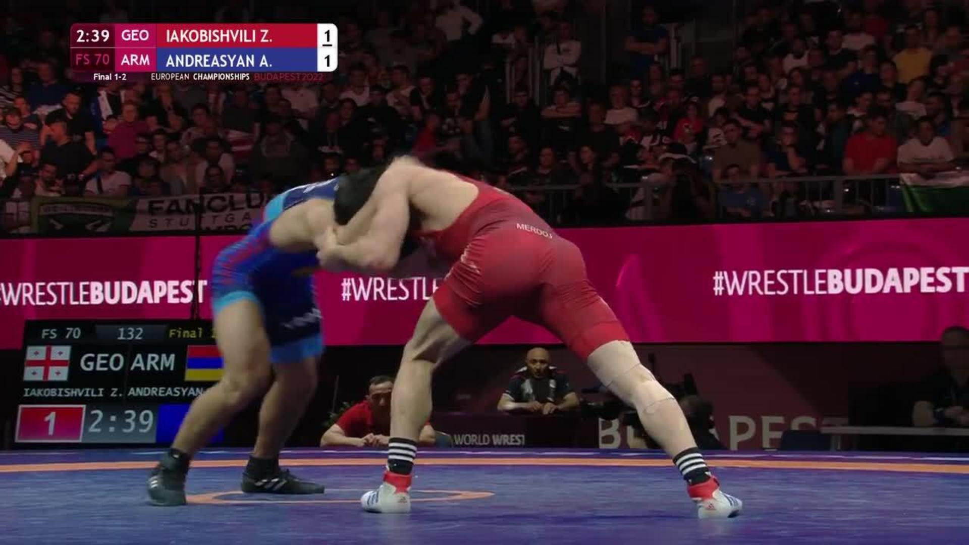 GOLD FS - 70 kg: Z. IAKOBISHVILI (GEO) v. A. ANDREASYAN (ARM)