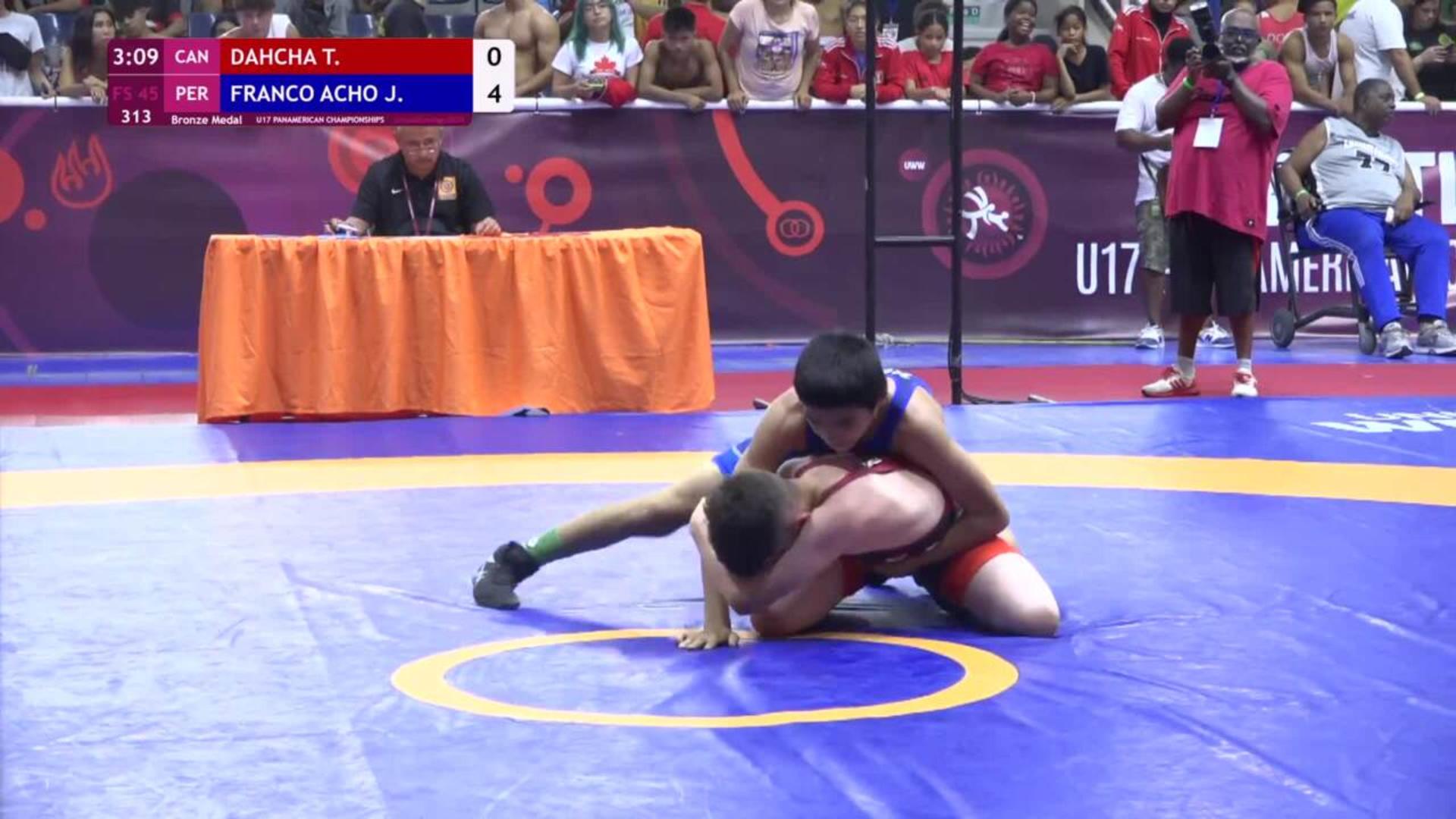 Tayim DAHCHA (CAN) vs. Jan Claude Luis FRANCO ACHO (PER) | U17 PANAMERICAN CHAMPIONSHIPS 2024 ...