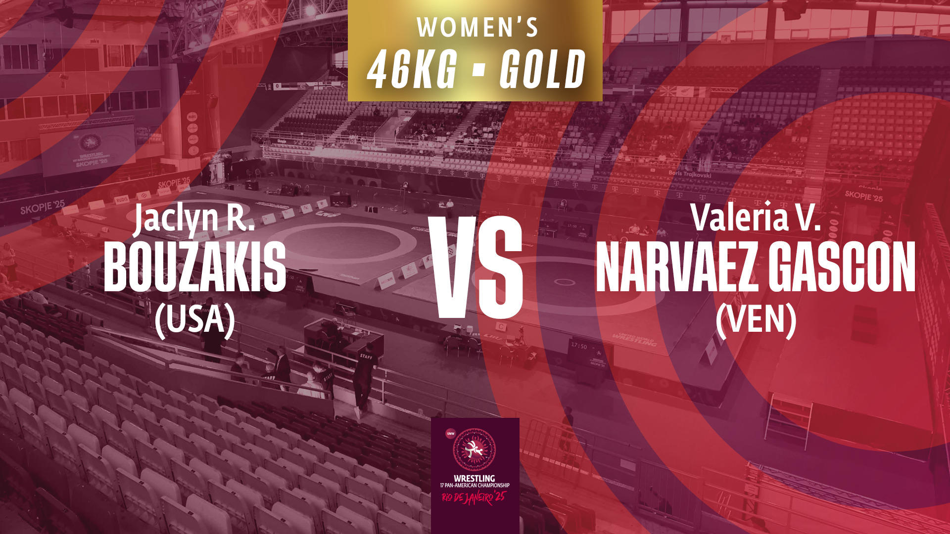 Jaclyn Rose BOUZAKIS (USA) vs. Valeria Valentina NARVAEZ GASCON (VEN ...