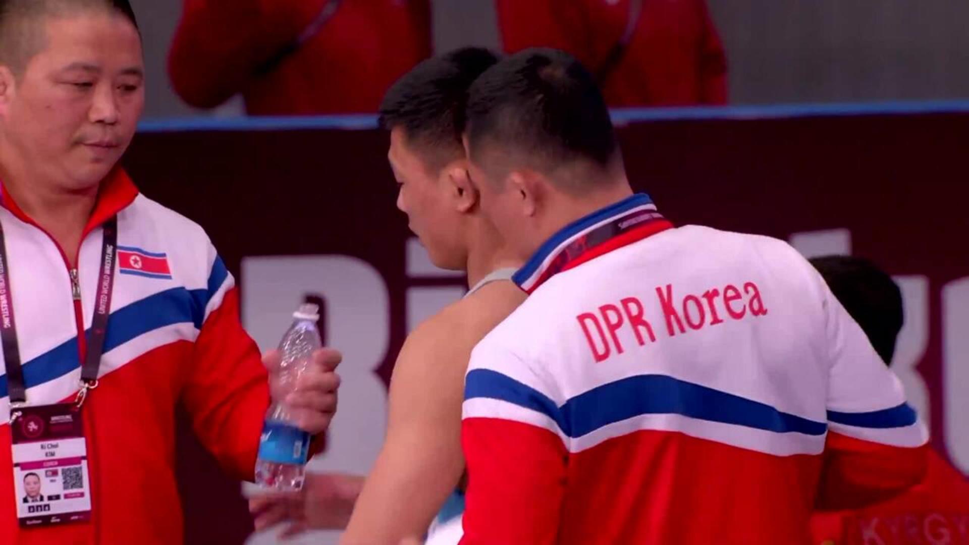 Tulga TUMUR OCHIR (MGL) vs. Hyon Song HAN (PRK) | 2024 Seniors Asian ...