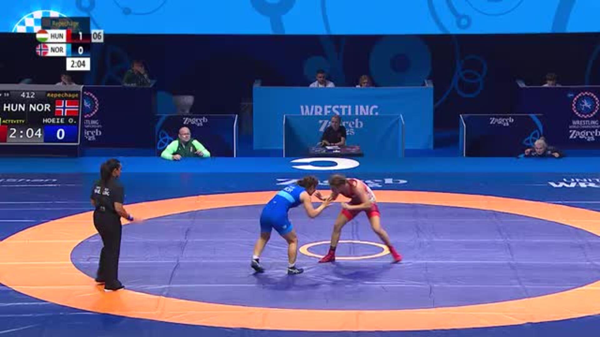 Erika BOGNAR (HUN) vs. Othelie Annette HOEIE (NOR) | WORLD WRESTLING ...