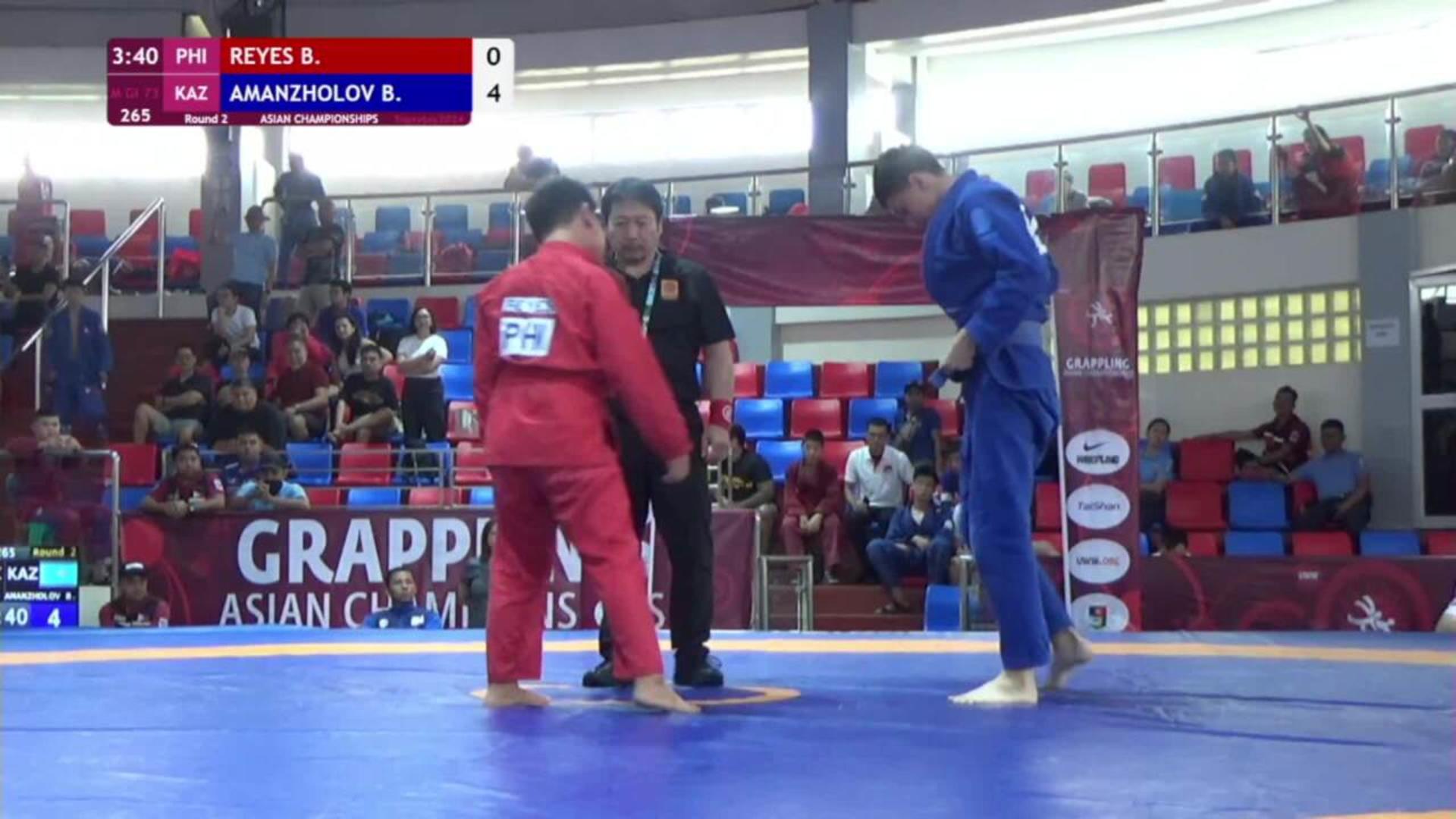 Benedict Niel REYES (PHI) vs. Bereket AMANZHOLOV (KAZ) | ASIAN CHAMPIONSHIPS 2024 | Round 2 | M ...
