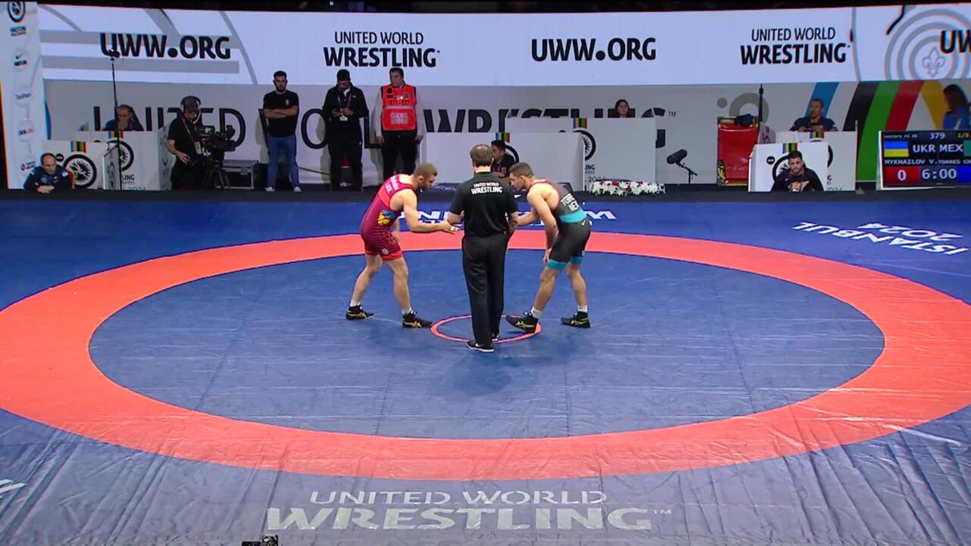 Vasyl MYKHAILOV (UKR) vs. Noel Alfonso TORRES CHACON (MEX) | 2024 World ...