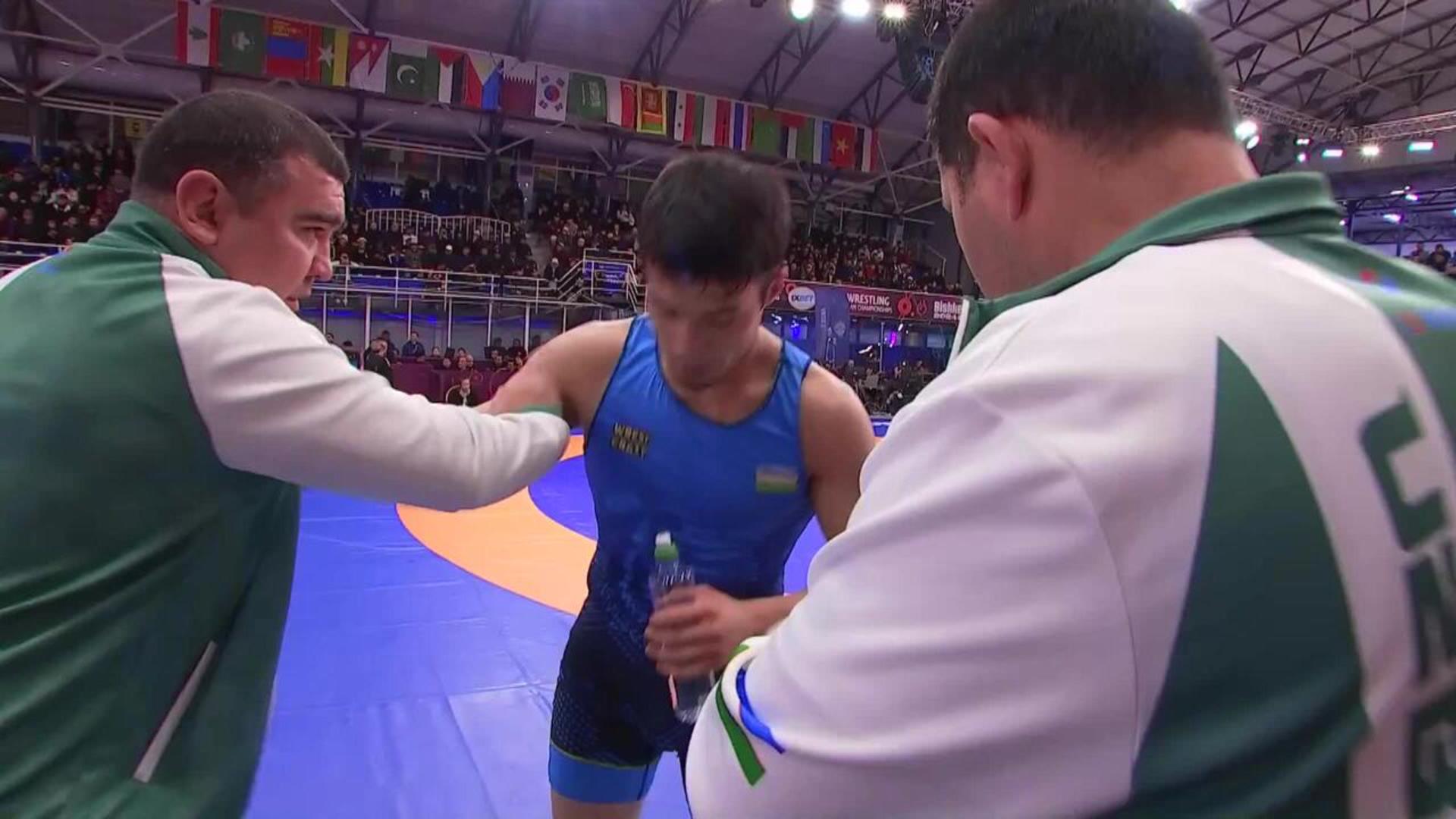 Shingo HARADA (JPN) vs. Abdullo ALIEV (UZB) | 2024 Seniors Asian ...