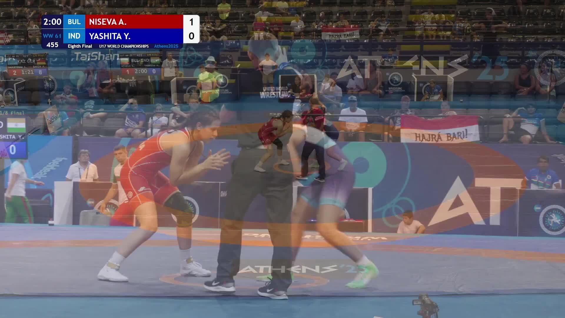 Andrea NISEVA (BUL) vs. Yashita YASHITA (IND) | U17 WORLD CHAMPIONSHIPS ...