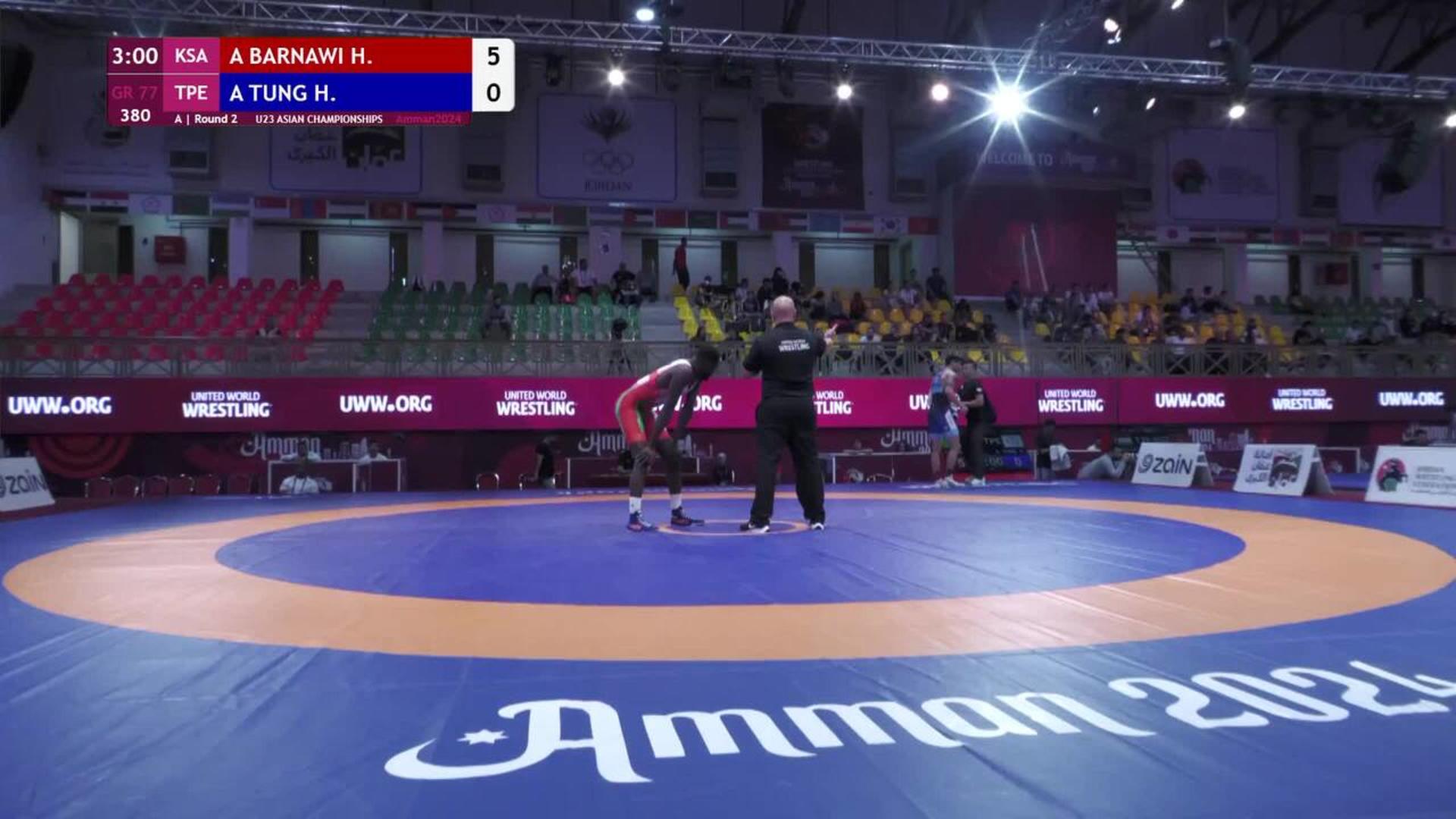 Hassan Saleh A BARNAWI (KSA) vs. Hsi Li A TUNG (TPE) | U23 ASIAN ...