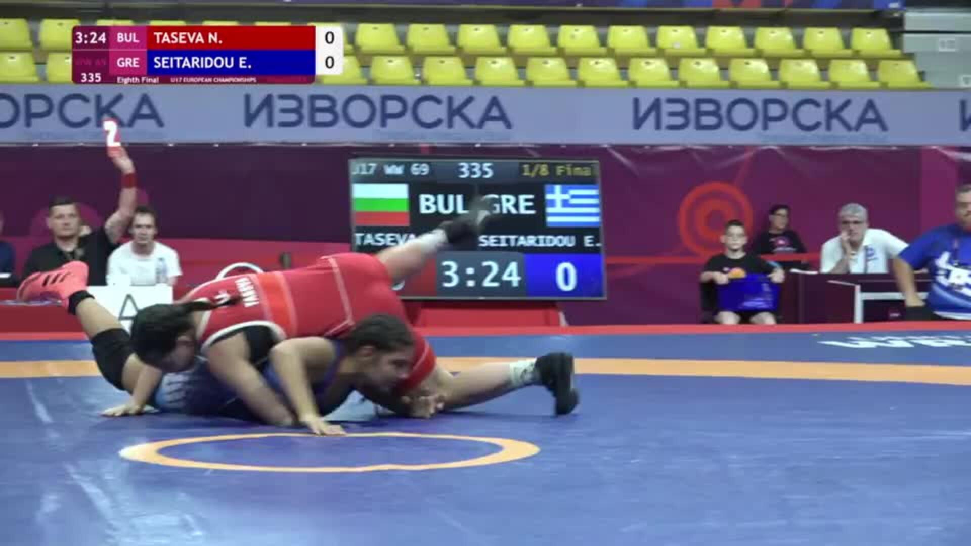 Natalia Georgieva TASEVA (BUL) vs. Elli Anna SEITARIDOU (GRE) | U17 ...