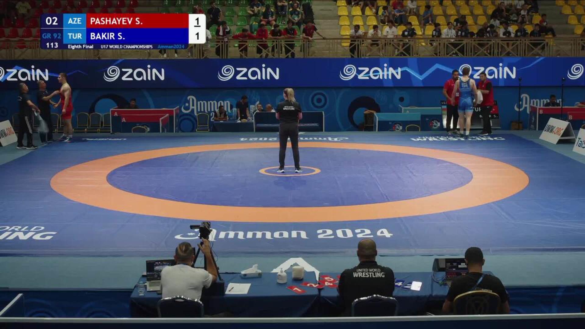 Said PASHAYEV (AZE) vs. Serkan Yakup BAKIR (TUR) | U17 WORLD CHAMPIONSHIPS 2024 | Eighth Final ...