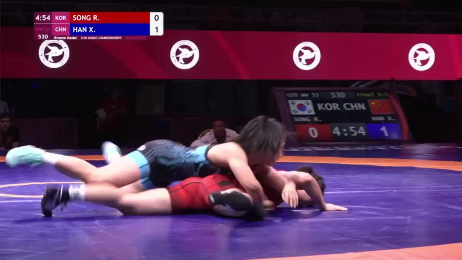 Roeun SONG (KOR) vs. Xiaole HAN (CHN) | U20 ASIAN CHAMPIONSHIPS 2025 ...