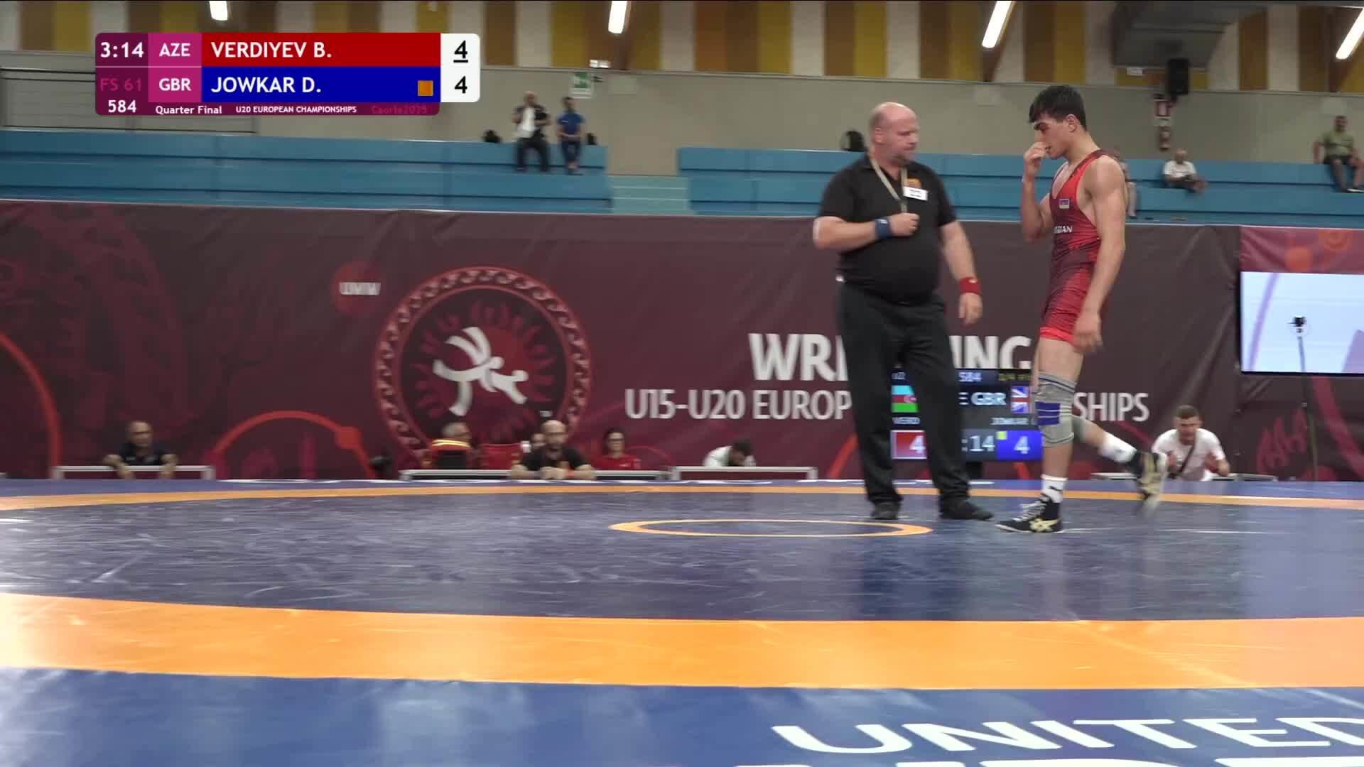 Bashir VERDIYEV (AZE) vs. Danoush JOWKAR (GBR) | U20 EUROPEAN ...