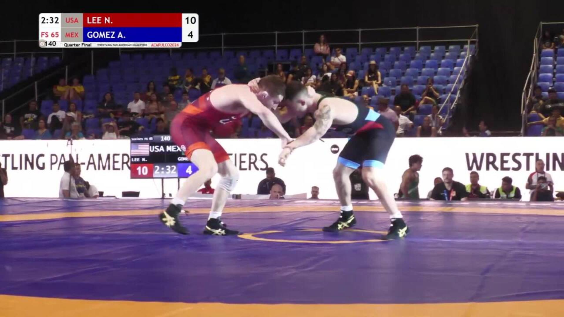 Nicholas Boone LEE (USA) vs. Austin Klee GOMEZ (MEX) | 2024 Seniors Pan ...