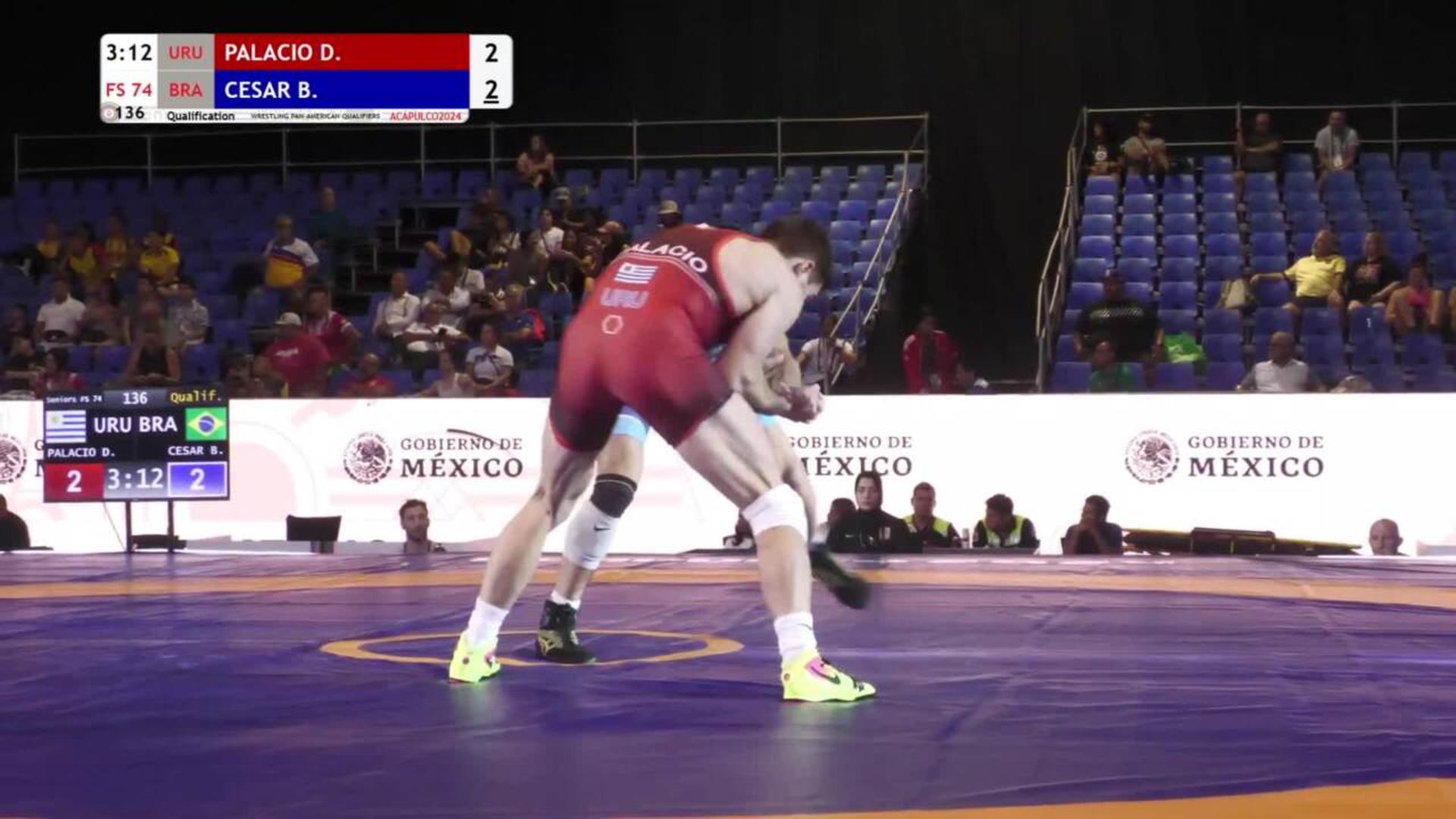 Dylan PALACIO PINTADO (URU) vs. Bordeaux Rego Alvan CESAR (BRA) | 2024 ...