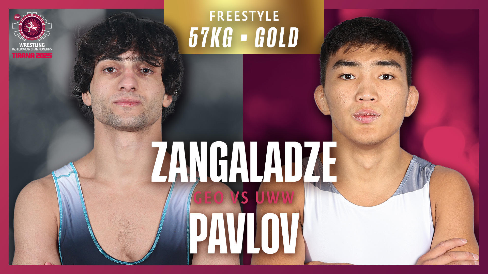 Nika ZANGALADZE (GEO) vs. Lev PAVLOV (UWW) | U23 EUROPEAN CHAMPIONSHIPS ...