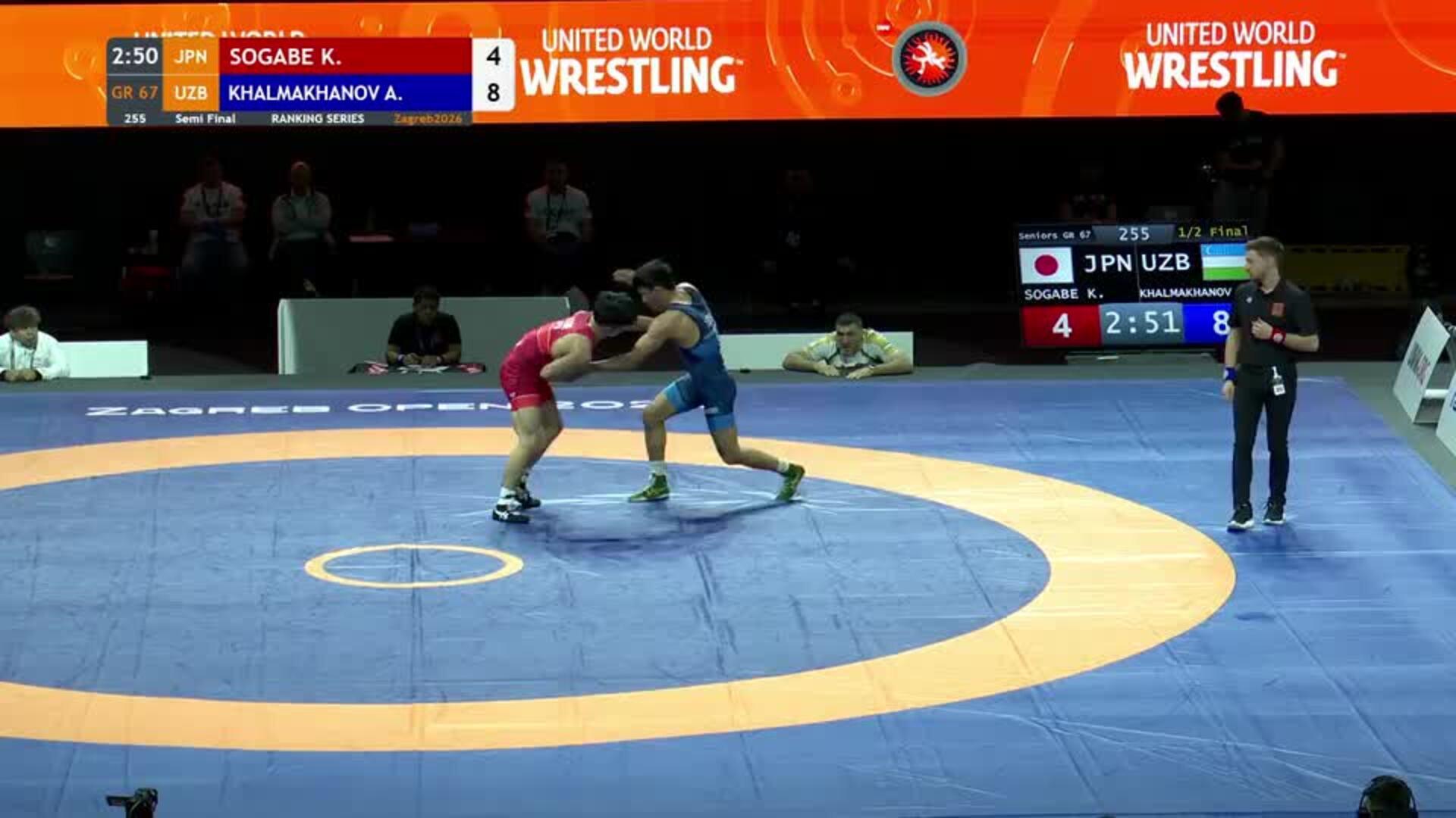 Kyotaro SOGABE (JPN) vs. Aytjan KHALMAKHANOV (UZB) | RANKING SERIES ...