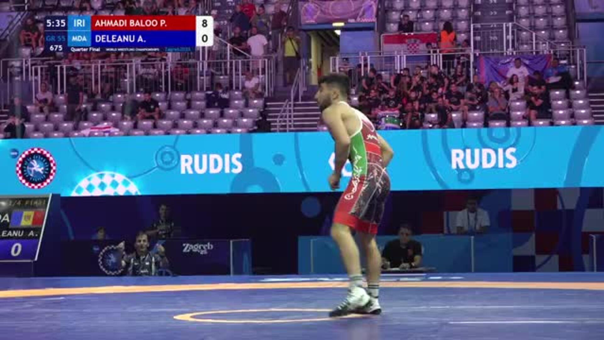 Payam Farzad AHMADI BALOOTAKI (IRI) vs. Artiom DELEANU (MDA) | WORLD ...