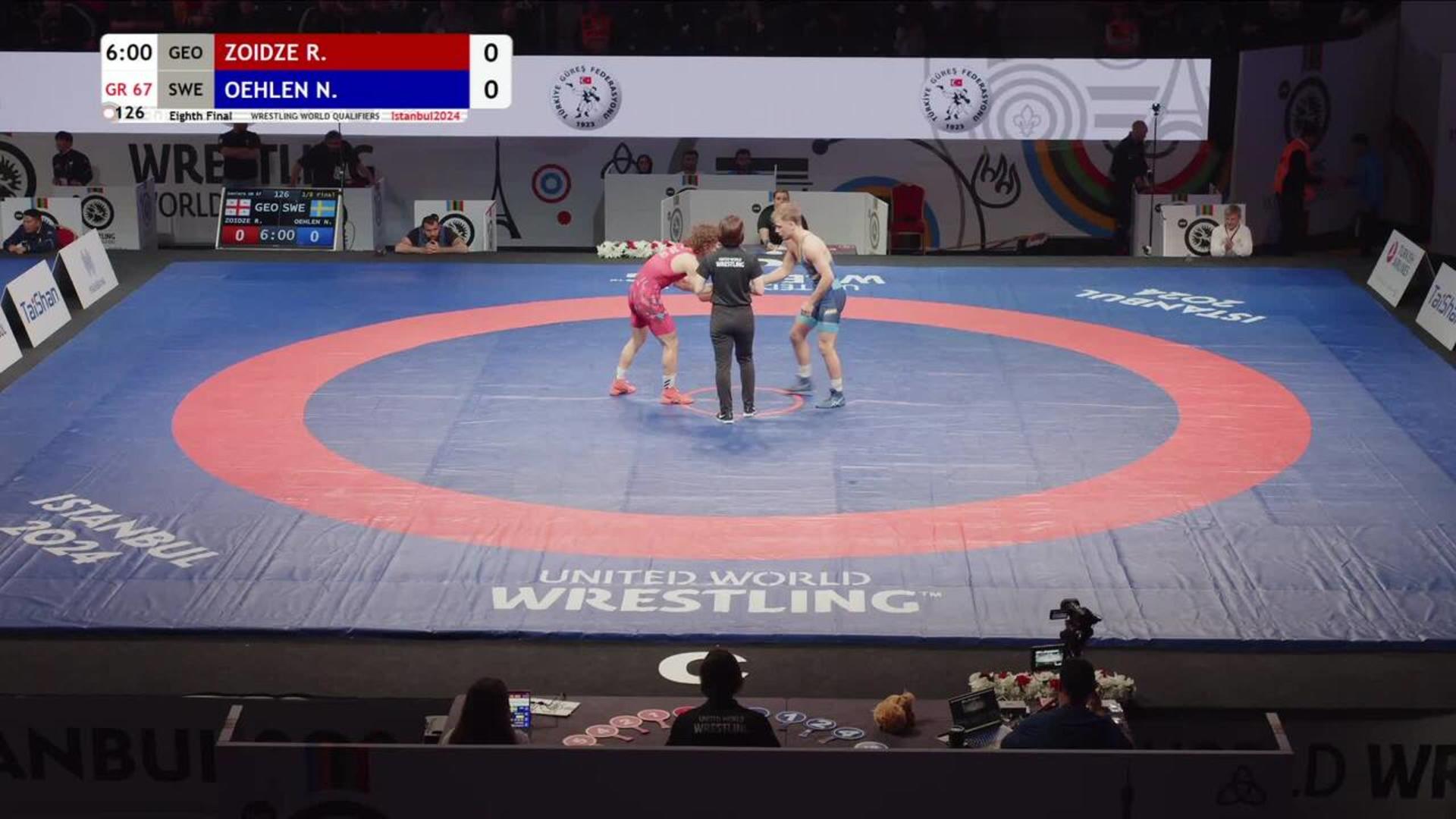 Ramaz ZOIDZE (GEO) vs. Niklas Jan Olov Pontus OEHLEN (SWE) | 2024 World ...