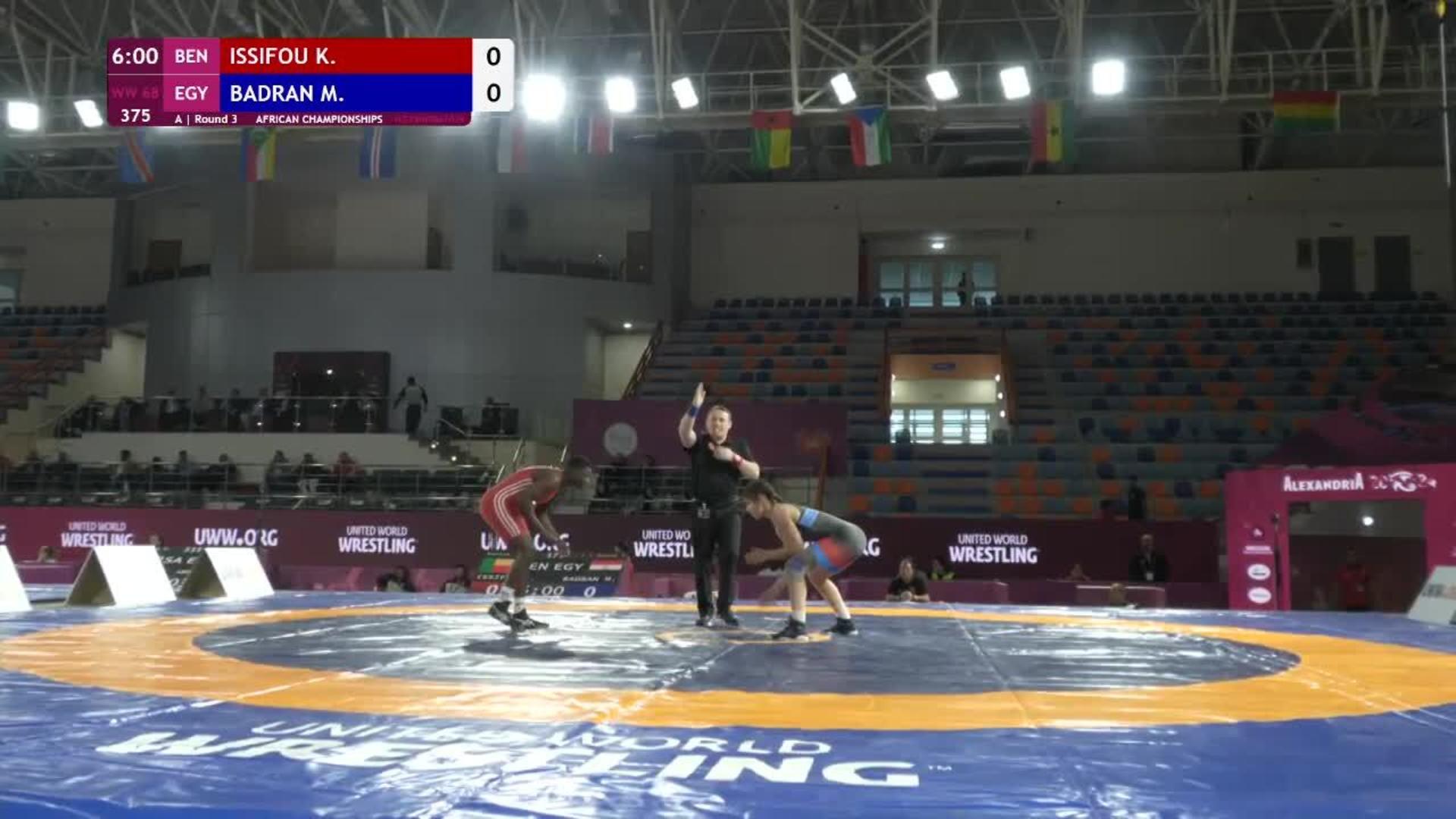 Kawiyatou ISSIFOU (BEN) vs. Menatalla Ahmed Osman Mostafa BADRAN (EGY ...