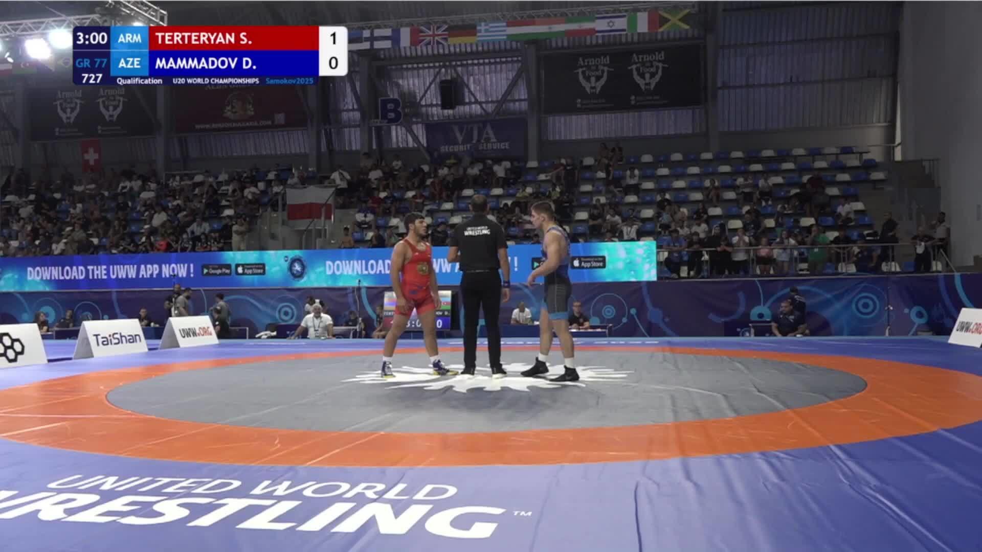 Samvel TERTERYAN (ARM) vs. Davud MAMMADOV (AZE) | U20 WORLD CHAMPIONSHIPS 2025 | Qualification ...