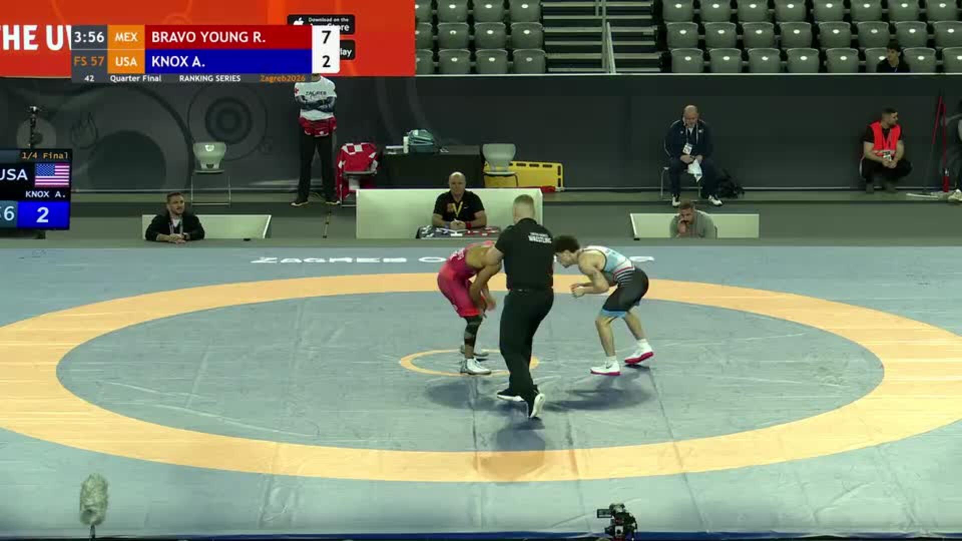 Roman Guillermo BRAVO YOUNG (MEX) vs. Anthony Arthur KNOX (USA ...