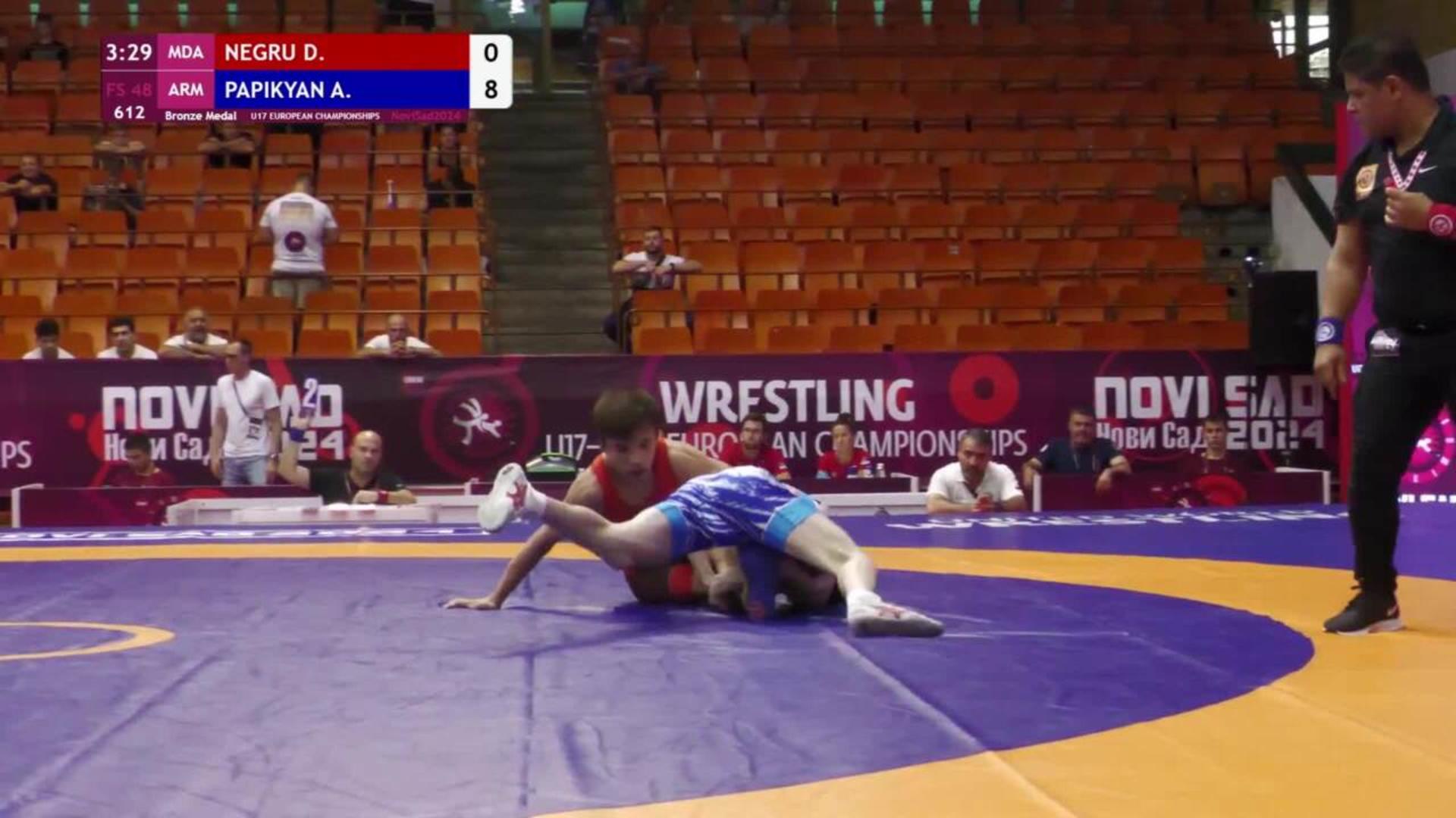 Daniel NEGRU (MDA) vs. Armen PAPIKYAN (ARM) | U17 EUROPEAN ...