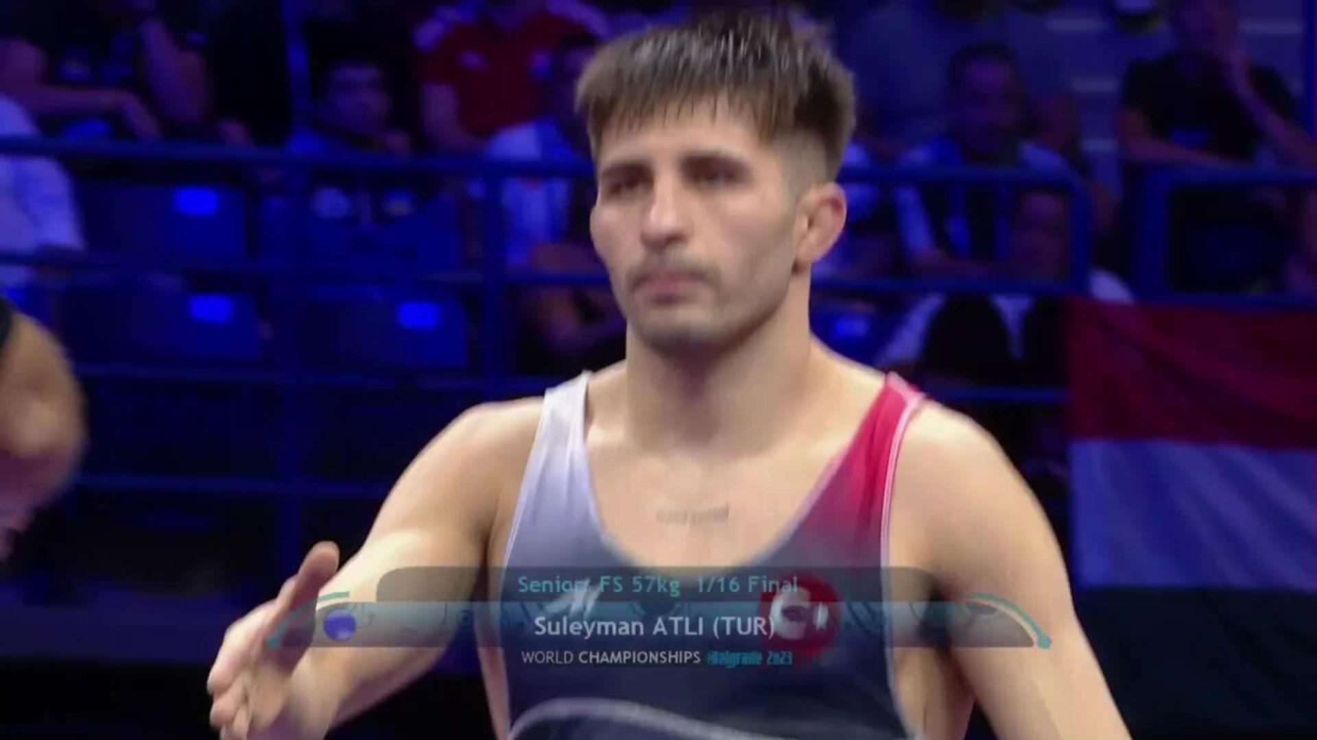 Niklas STECHELE (GER) vs. Suleyman ATLI (TUR) | Seniors World Championships 2023 | 1/16 Final ...