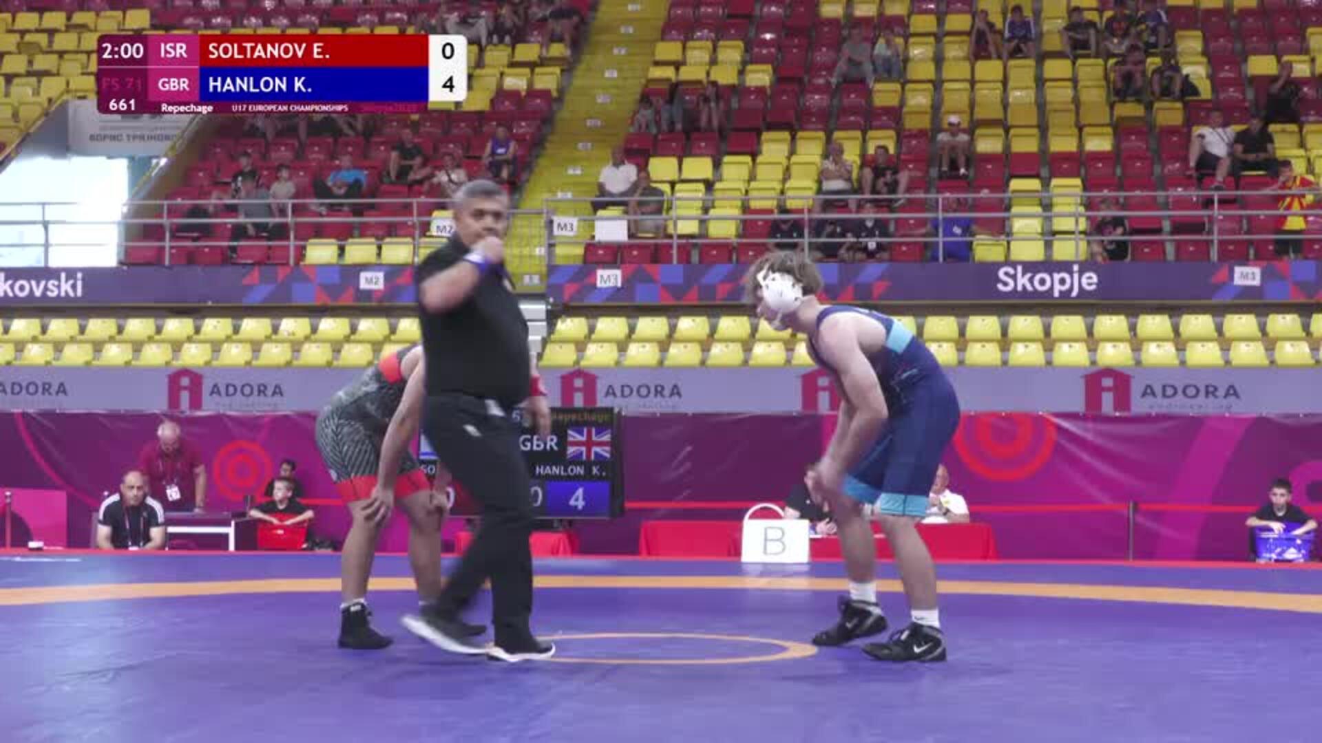 Eli SOLTANOV (ISR) vs. Kayden Tommy Jay HANLON (GBR) | U17 EUROPEAN ...