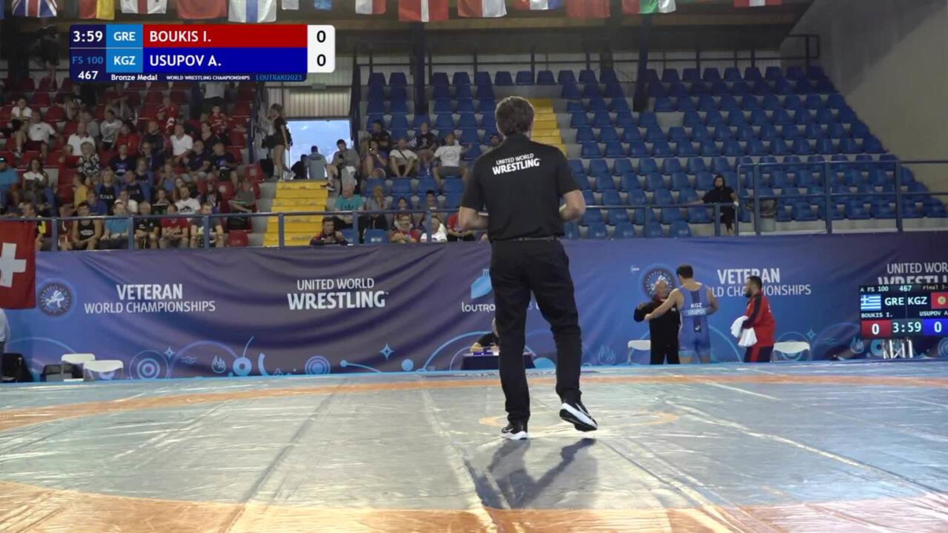Ilias BOUKIS (GRE) vs. Aibek USUPOV (KGZ) | WORLD WRESTLING ...