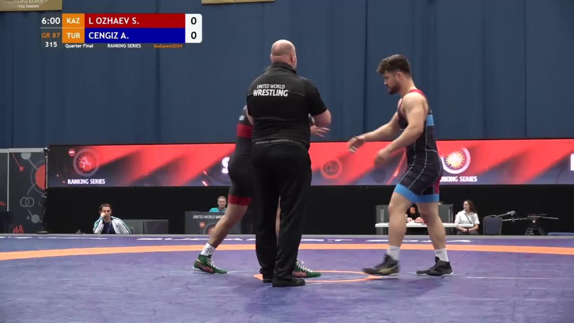 Shamil L OZHAEV (KAZ) vs. Ali CENGIZ (TUR) | 2024 2nd Ranking Series ...